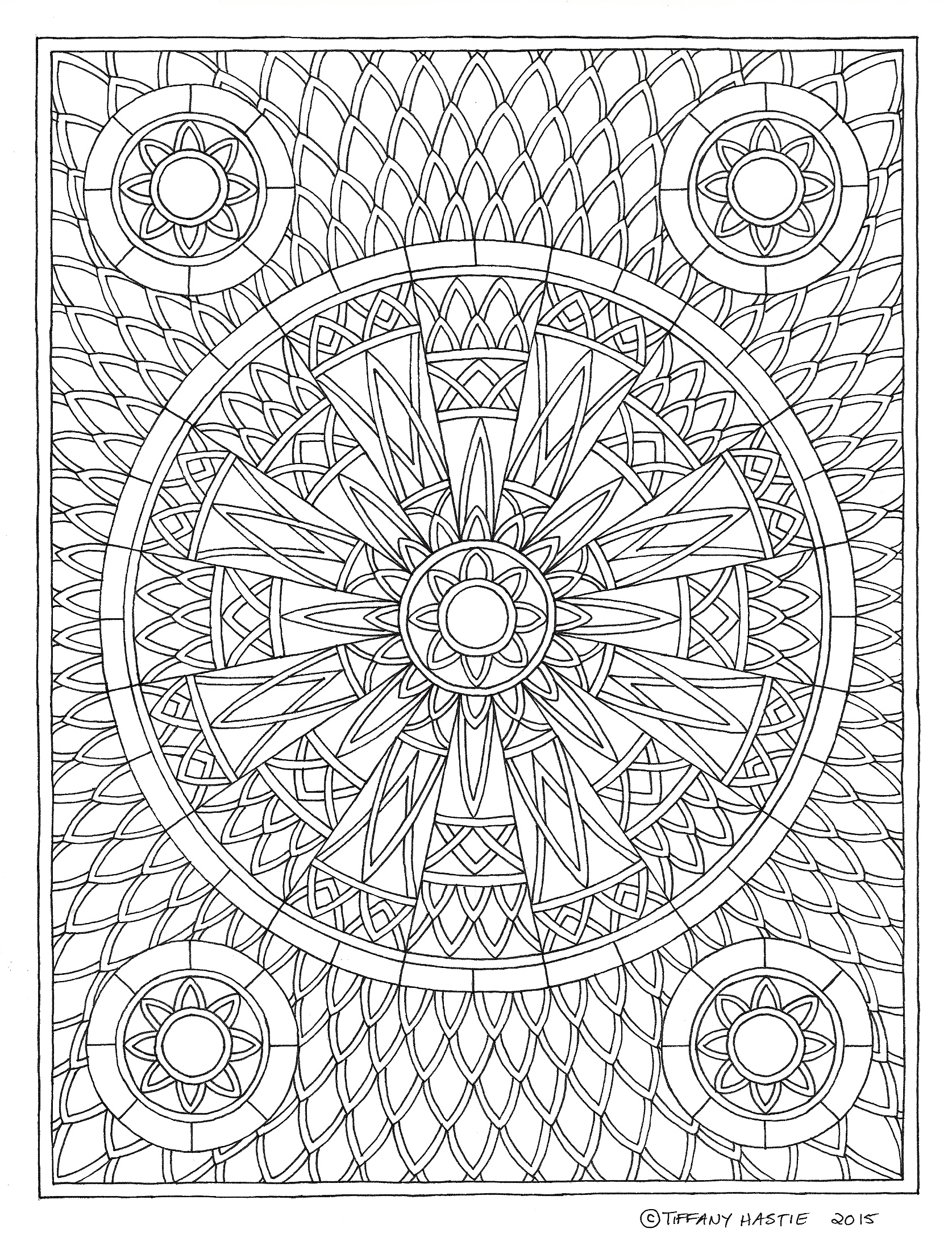 Shield Mandala Drawing | Tiffany Hastie Art